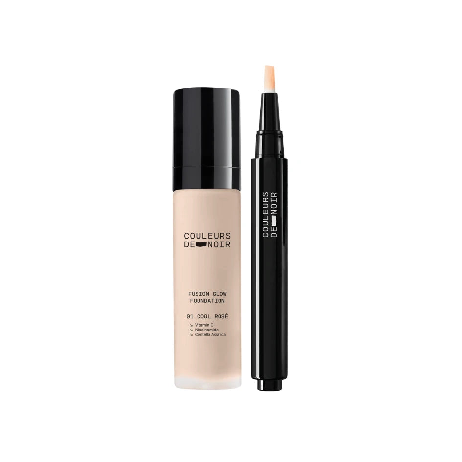 Fusion Glow Foundation + Correcteur d'Eclat – Couleurs de Noir